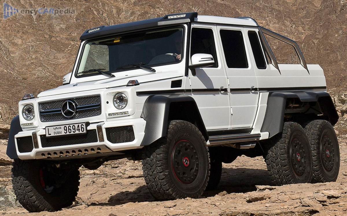 Mercedes G 63 AMG 6x6 (W463) specs (2013-2015), performance, dimensions ...