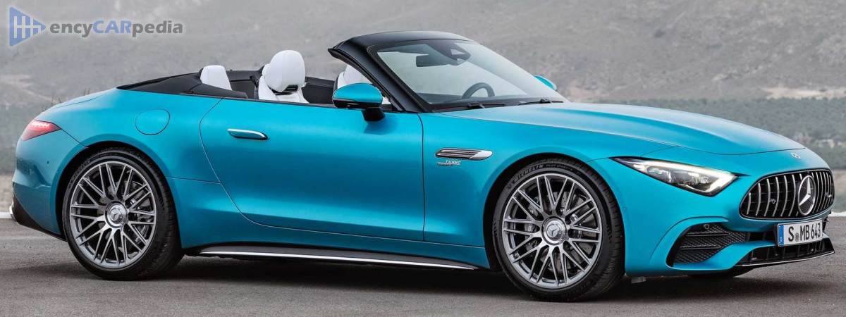 Mercedes AMG SL 43 (R232) specs (2022-present), performance, dimensions ...